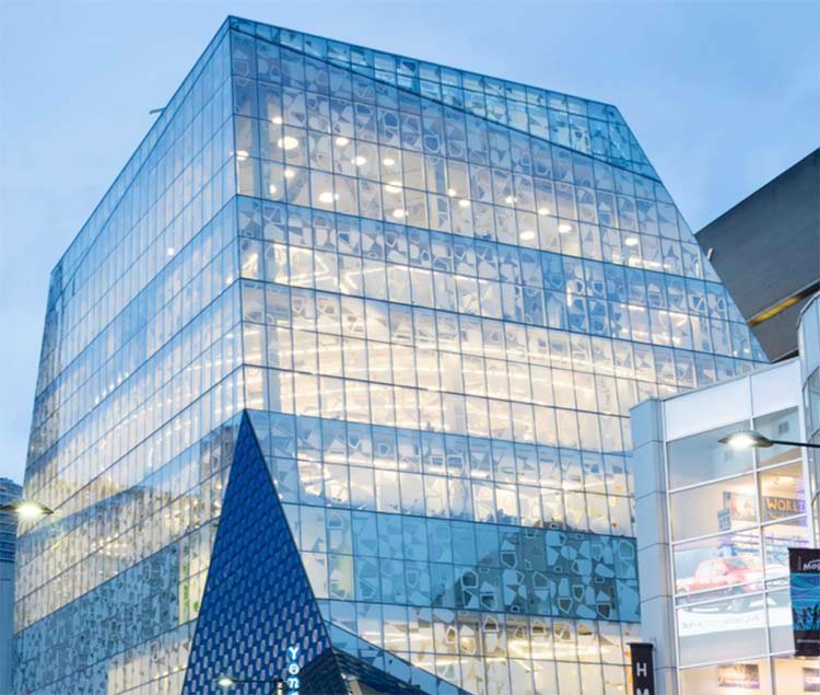 Colored Glass Facade - Elite Safety Glass